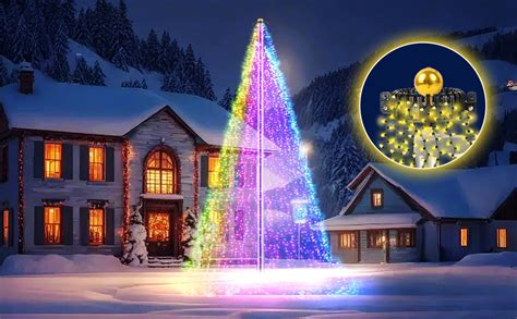 Christmas Tree Flag Pole Mega Topper Light Hook Flag Pole