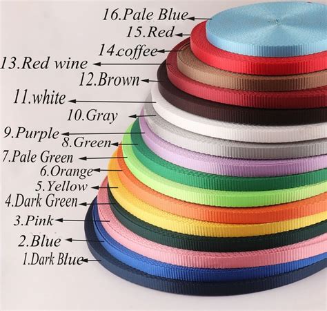Nylon Webbing Plain Smooth Ribbon Webbing Soft Solid Color Webbing
