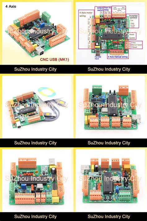 4 Axis Usbcnc Controller Cncusb Interface Board