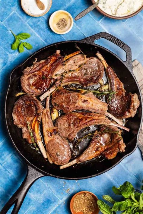 Pan Seared Lamb Chops The Mediterranean Dish