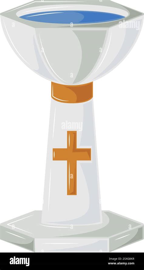 Baptism Water Religious Cross Icon Stock Vector Image And Art Alamy