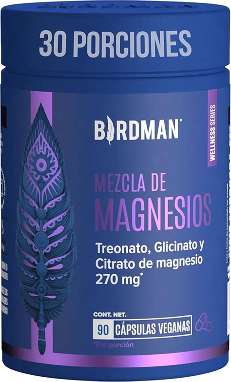 Birdman Mag Trifecta Citrato Treonato Y Glicinato De Magnesio 730