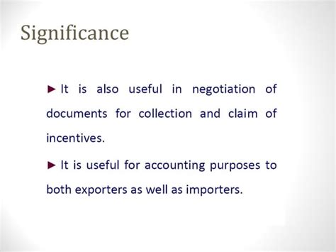 Aligned Export Documents Ppt