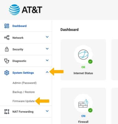 AT T Internet Air For Business 5G Gateway Software Version AT T