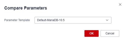 comparing parameter templates user guide working with rds for mariadb