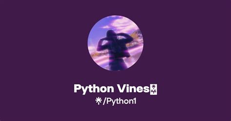 Python Vines🐍 Twitter Twitch Linktree