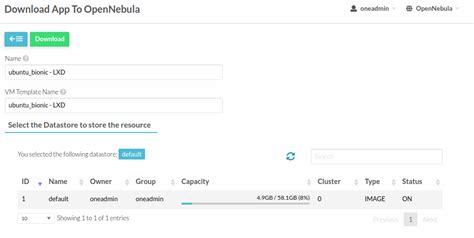 Using Docker On Opennebula Through Lxd