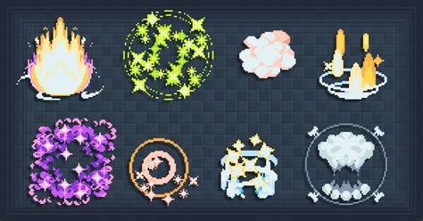 Super Pixel Fantasy Fx Pack 1 2d Textures And Materials Unity Asset Store
