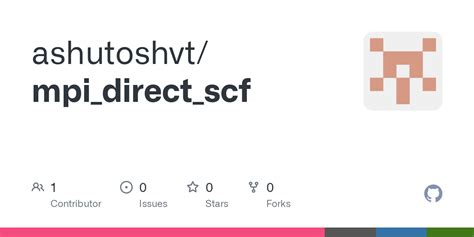github ashutoshvt mpi direct scf