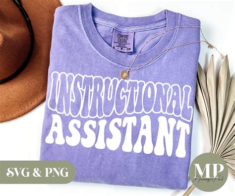 Instructional Assistant Svg And Png Etsy