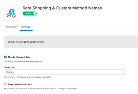 How To Set Up Rate Shopping Shipperhq Docs