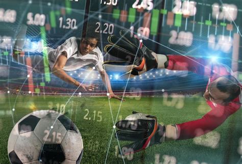 Premium Photo Online Football Bet And Analytics And Statistics For Soccer Game
