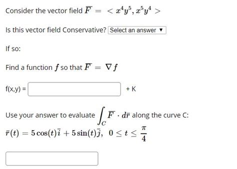Solved Consider The Vector Field F Is This Vector Field Chegg
