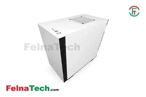 Nzxt H210 Mini Itx White Casing With 120mm Aer F Case Fans H210 Mini
