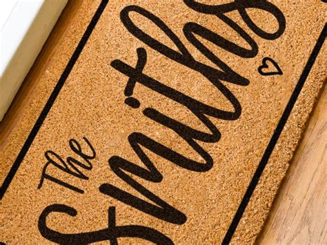 Personalized Doormat Custom Door Mat Housewarming T Last Name