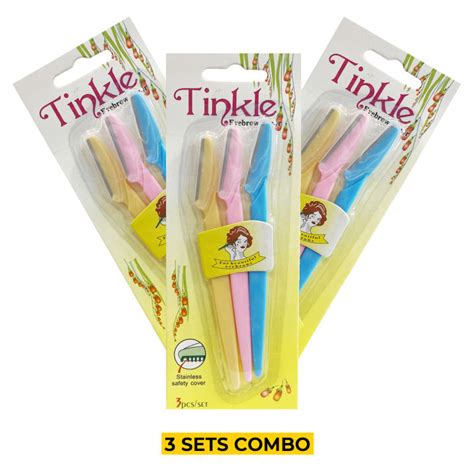 Tinkle Face And Eyebrow Razor Pack Of 3 Sets Np