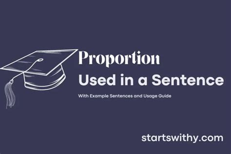 Proportion In A Sentence Examples 21 Ways To Use Proportion