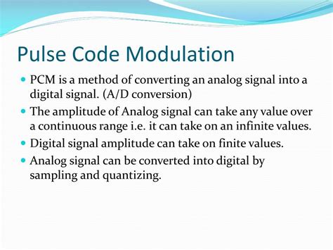 Ppt Pulse Code Modulation Powerpoint Presentation Free Download Id