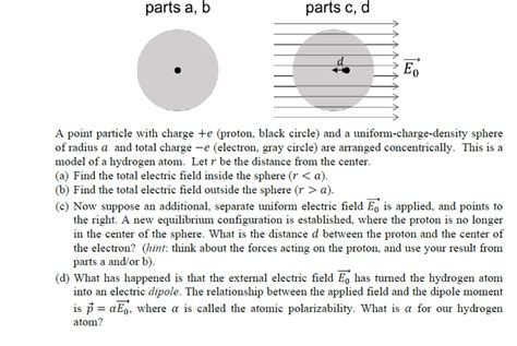 Solved Parts A B A Point Particle With Charge E Proton Chegg Com