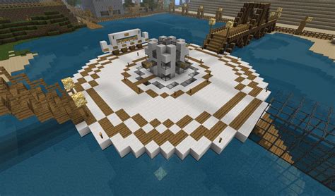 Modern Server Spawn With Teleport Station Bulletin Board And Navigator