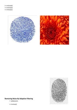 Simple Matlab Tutorial Using Matlab Inbuilt Commands DOC