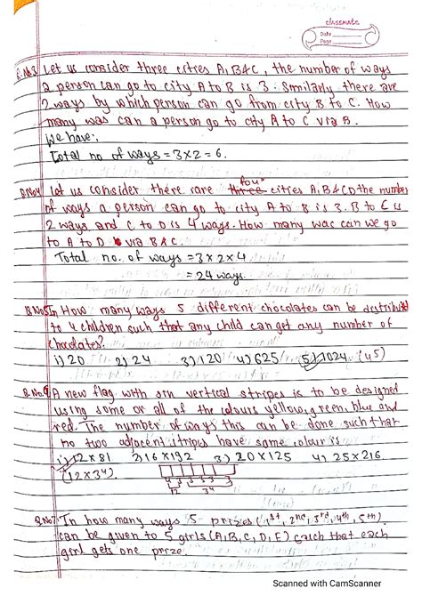 solution permutation and combination theorem and sample questions