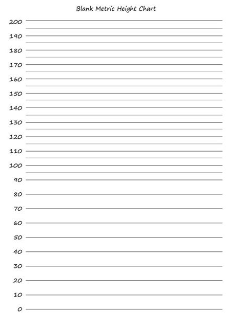 Printable Height Chart Template