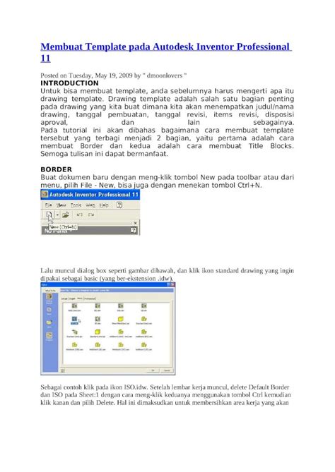 docx membuat template pada autodesk inventor professional 11