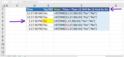 Compare Time Using If Formula In Excel
