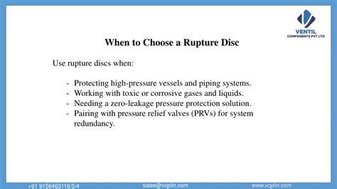 Ppt Emergency Relief Vents Vs Rupture Discs Powerpoint Presentation