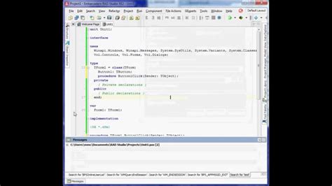 Delphi Xe2 Ctrlshiftf Youtube