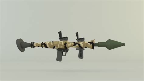 Rpg Rocket Weapon 3d Model By Recepozturk88 3docean