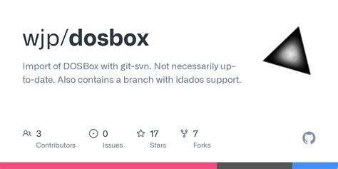 Github Wjpdosbox Import Of Dosbox With Git Svn Not Necessarily Up To Date Also Contains A