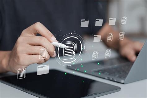 Premium Photo Document Management System Dms Concept Software For Archiving Searching And