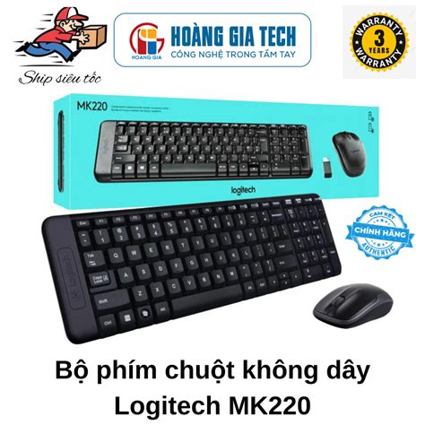Logitech Mk220 Wireless Keyboard And Mouse Set Genuine Shopee Malaysia