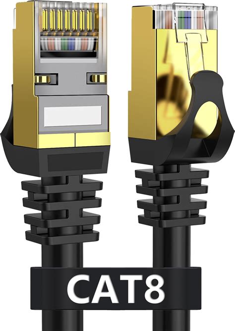 Cat 8 Ethernet Cable 40ft Shielded Indoorandoutdoor Heavy