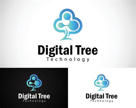 Digital Tree Logo Creative Network Connect Design Concept Pixel 38740250 Vector Art At Vecteezy