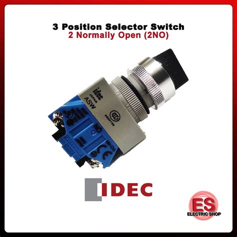 Idec 3 Position Selector Switch With 2no 2 Normally Open Idec