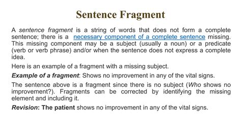 Definitions And Examples Of Basic Sentence Elements Pptx