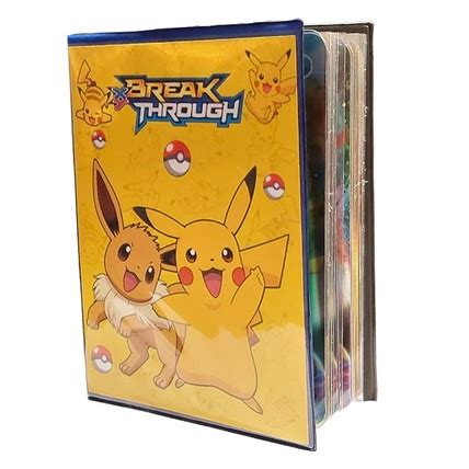 Álbum Pokemon Porta 20 Cartas Extra Grande Jumbo Gigante Cards Pikachu