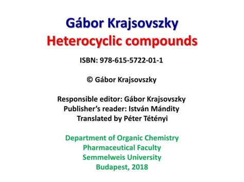 Five And Six Membered Heterocycles Ppt Pdf Chemistry Science