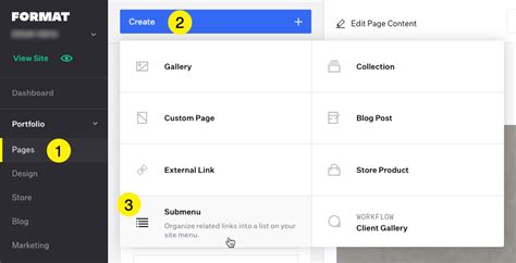 Creating A Submenu Format Help Desk