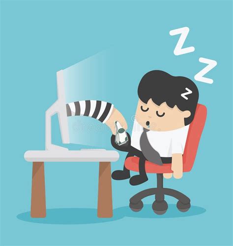 hacked computer stock vector illustration of cracker 52217898