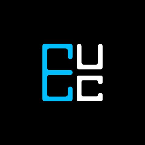 Euc Letter Logo Creative Design With Vector Graphic Euc Simple And Modern Logo Euc Luxurious