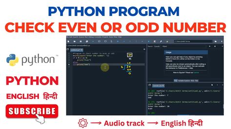 Python Program to Check if a Number is Odd or Even | Python Programming - YouTube
