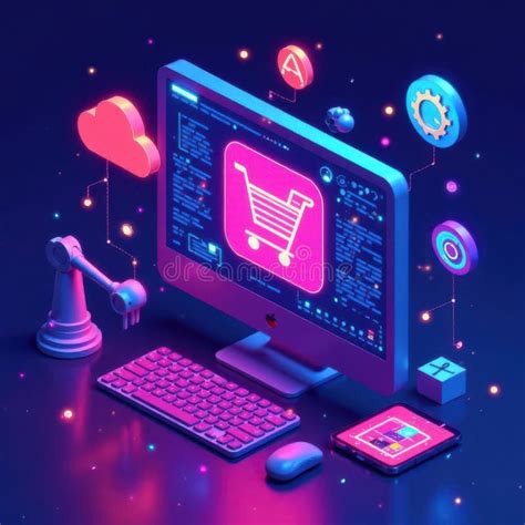 Exploring Digital Commerce Through Modern Technology And Vibrant Design
