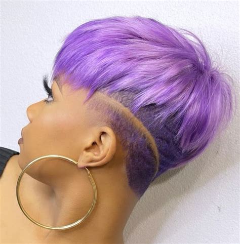 Purple 💜 Pixie Cut Short Hair Designs Cute Hairstyles For Short Hair
