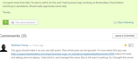 backendless standalone business logic standalone backendless