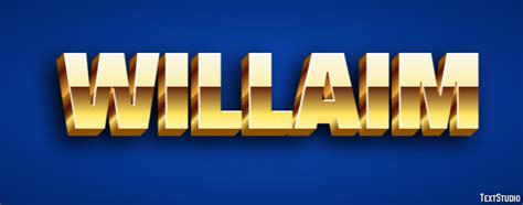 Willaim Text Effect And Logo Design Name