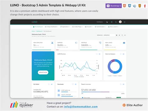 Luno Bootstrap 5 Responsive Admin Template And Webapp Ui Kit By